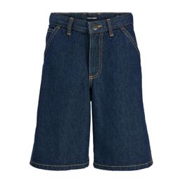 Jack & Jones Kinder Shorts "JJIALEX JJCARPENTER SHORTS NS 830 JNR", blau, Gr. 140, JACK & JONES JUNIOR, unifarben, Web, Obermaterial: 100% Baumwolle, Hosen