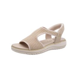Jana Coshy Sandalette in BEIGE/GOLD | Gr.: 37