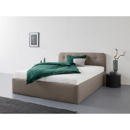 Westfalia Schlafkomfort Polsterbett &raquo;Rostock&laquo; auch mit Stauraum und Kopfteilverstellung erh&auml;ltlich beige Bezug 100% Polyurethan, Polsterung: Polsterwatte, Material Gestell: 