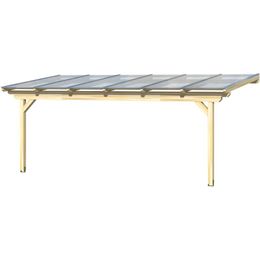 Skan Holz Terrassendach &raquo;Ancona&laquo; Leimholz braun Polycarbonat (PC) B/H/T: 648cm x 276cm x 300cm