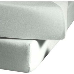 Fleuresse Betttuch &raquo;Colours&laquo; offenes Bettlaken silber Mako-Satin, Obermaterial: 100% Baumwolle B/L: 160cm x 260cm, 1 Stk., Mako-Satin, 160x260 15cm