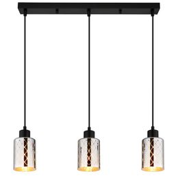 Globo LIGHTING H&auml;ngeleuchte &raquo;ALONSO&laquo; E27 1 Stk. H&auml;ngelampe Esszimmer-Leuchte Esstischleuchte Wohnzimmer schwarz H: 120cm, 1 Stk.