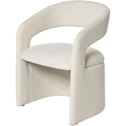 Jahnke Armlehnstuhl &raquo;DUCHESSE&laquo; () Designstuhl,gepolstert,mit Armlehnen,Schalengestell mit Textilbezug beige Polyester B/H/T: 60,5cm x 80cm x 57cm