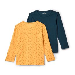 Tchibo - 2 Kinder-Langarmshirts - Baby - Gr. 86/92 - dunkelblau