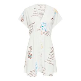 Only Kleid 'ONLMORGANNE MOLLIE' Damen Gr&ouml;&szlig;e 34 himmelblau / braun / grau / wei&szlig; Sommerkleid
