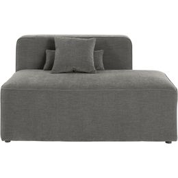 Home Affaire Recamiere &raquo;Sundstrup&laquo; Modulserie, individuelle Zusammenstellung grau 100% Polyester B/H/T: 140cm x 76,5cm x 93cm, Samtoptik, Recamiere 