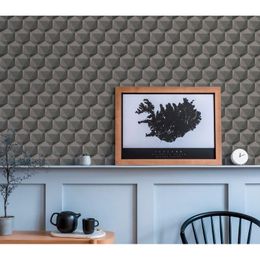 A.S. Cr&eacute;ation Vliestapete &raquo;Nara Grafisch 3D Effekt&laquo; gemustert matt neutral leicht strukturiert 3D Muster Grafiktapete Tapeten Wohnzimmer Schlafzimmer K&uuml;che Flur 