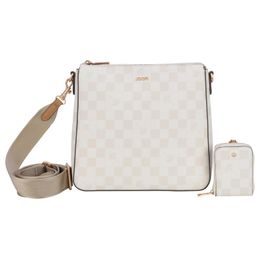 JOOP! Damen JOOP! Umh&auml;ngetasche &raquo;cortina piazza jasmina shoulderbag mvz&laquo; mit kleiner M&uuml;nztasche beige B/H/T: 27cm x 25cm x 6cm