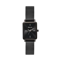 Tamaris Damen Quarzuhr Armbanduhr, Damenuhr, Edelstahlarmband, analog schwarz Einheitsgr&ouml;&szlig;e