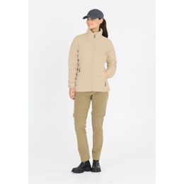 WHISTLER Damen Outdoorjacke "Froze", beige, Gr. 50, kariert, unifarben, 100% Polyester, Jacken, aus atmungsaktivem Material