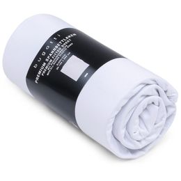 Bugatti Spannbettlaken &raquo;PREMIUM, Baumwolle mit Elasthan, 180 g/m&sup2;&laquo; blickdicht und dehnbar wei&szlig; Jersey-Elasthan, Obermaterial: 97% Baumwolle, 3% 