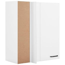 Optifit Eckh&auml;ngeschrank &raquo;Elga&laquo; mit Soft-Close-Funktion und Metallgriff, Breite 80 cm wei&szlig; Holzwerkstoff wei&szlig;, B/H/T: 80cm x 89,6cm x 34,9cm, T&uuml;ren: 1 