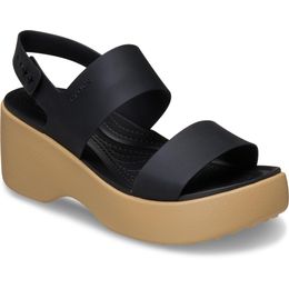 Crocs Damen Plateausandale "Brooklyn Sky Sandal", Gr. 41, schwarz, Croslite , Schuhe, Sandalette, Sommerschuh mit Riemenverschluss