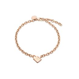 Liebeskind Berlin Damen Armband &raquo;Schmuck Geschenk Edelstahl Armkette The Love Bond&laquo; rosa 21cm, Edelstahl