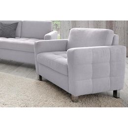 Sit & More sit&more Sessel &raquo;Pablo&laquo; silber Luxus-Microfaser ALTARA NUBUCK (100% Polyester);Kunstleder SOFTLUX ;Luxus-Microfaser (90% Polyester; 10% Polyamid) 