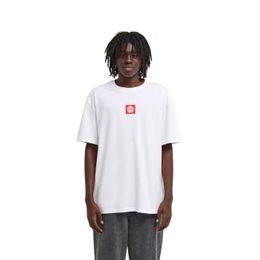 Element Herren T-Shirt "Square Logo", wei&szlig;, Gr. XL, Obermaterial: 100% Baumwolle., Shirts
