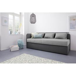 Maintal Polsterliege &raquo;Diana&laquo; grau Liegeh&ouml;he 38cm, Liegefl&auml;che B/L: 83cm x 200cm, kein H&auml;rtegrad, 5-Zonen-Komfortpolsterung