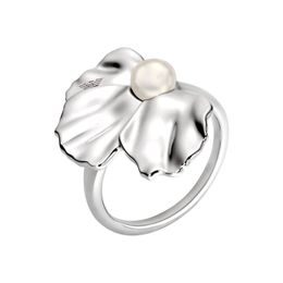 Emporio Armani Damen Fingerring "Schmuck Geschenk Metall", 17, Metall Perlen, 2mmmetallfarben, perlmuttfarben, Metall, Perlen, Fingerringe, mit
