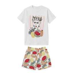 Gisela Pajama female size XL Yellow / Green / Red / Off white
