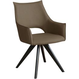 OTTO home Armlehnstuhl &raquo;Odin&laquo; () Moderner Polsterstuhl mit Stoffbezug gr&uuml;n Holzwerkstoff, Massivholz, Polyester B/H/T: 57cm x 88cm x 50,5cm, 