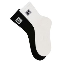 Hugo Underwear Damen HUGO Underwear Socken &raquo;2P QS RIB GIFT CC&laquo; Packung, 2 Paar tlg. mit Logoschriftzug und Glitzergarn 36-42