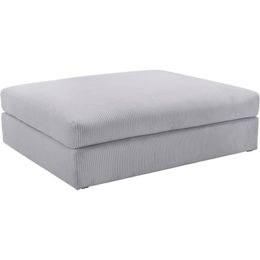 OTTO home Polsterhocker &raquo;Soft&Cosy XXL, B: 125 cm - OTTO. Verl&auml;ssliche Qualit&auml;t.&laquo; Mega-Hocker, in Cord oder Chenille-Struktur w&auml;hlbar grau 100% 
