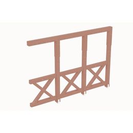 Skan Holz Carport-Seitenwand &raquo;Andreaskreuz&laquo; beige Holzwerkstoff B/H/T: 305cm x 210cm
