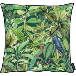 Apelt Dekokissen &raquo;Amazonia&laquo; Kissenh&uuml;lle mit F&uuml;llung, 1 St&uuml;ck gr&uuml;n Baumwolle B/L: 45cm x 45cm, 1 Stk.