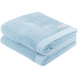 Tom Tailor HOME Handtuch &raquo;COLOR BATH&laquo; 100% Baumwolle, 50x100 cm, uni, gro&szlig;e Farbauswahl blau Frottier, Frottier B/L: 50cmx100cm, 2 Stk., Frottier
