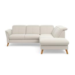 Sit & More sit&more Ecksofa &raquo;Romero L-Form&laquo; wahlweise mit oder ohne TV-Funktion, Schlaffunktion, Bettkasten beige 90% Polyester 10%Polyamid B/H/T: 250cm x 91cm x
