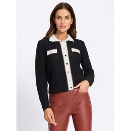 Heine Cardigan in schwarz-ecru | Gr.: 34