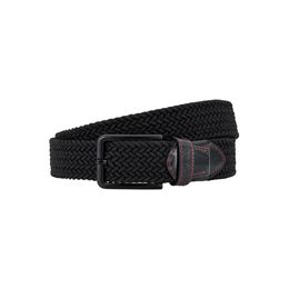 Pierre Cardin Flechtg&uuml;rtel Basic in Schwarz | Gr.: 90 cm