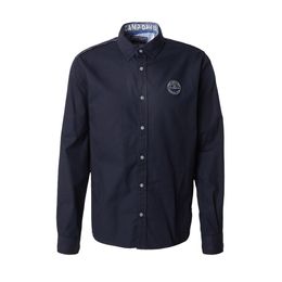 CAMP DAVID Button Up Shirt 'Heli Flight' male size M Blue / marine blue / White