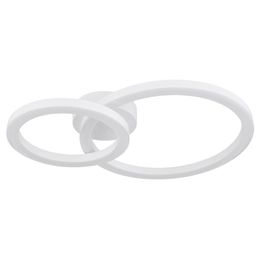 Globo LIGHTING LED Deckenleuchte &raquo;ADDA&laquo; LED-Modul 1 Stk. Warmwei&szlig; Deckenlampe, rund, Wohnzimmer, Schlafzimmer wei&szlig; 1 Stk.