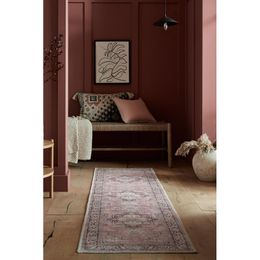 FLAIR RUGS Teppich &raquo;Windsor&laquo; rechteckig 4 mm H&ouml;he Waschbarer Teppich rosa Kunstfaser B : 60cm 1 Stk., 4mm, L: 230cm