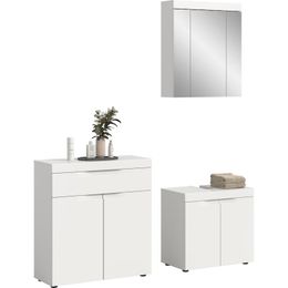 OTTO home Badm&ouml;bel-Set &raquo;MAOI, 3-teilige Badkombination, hochwertige MDF Front&laquo; Holzwerkstoff, MDF, Spiegelglas B/H/T: 150cmcm x 194cmcm x 34cmcm