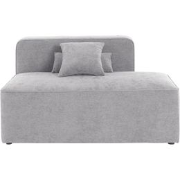 Home Affaire Recamiere &raquo;Sundstrup&laquo; Modulserie, individuelle Zusammenstellung grau 100% Polyester B/H/T: 140cm x 76,5cm x 93cm, Struktur weich, 