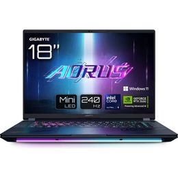 Gigabyte Gaming-Notebook &raquo;Aorus Master 18 BZHC6DED42&laquo; 45,72 cm / 18 &prime;&prime; Intel Core Ultra 9 GeForce RTX 5090 2.000 GB SSD schwarz