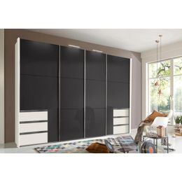 wimex Schwebet&uuml;renschrank &raquo;Level by fresh to go&laquo; mit Glast&uuml;ren und Synchron&ouml;ffnung wei&szlig; B/H/T: 300cm x 236cm, T&uuml;ren: 4 Stk.
