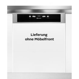 Bauknecht teilintegrierbarer Geschirrsp&uuml;ler &raquo;B0B D651A X&laquo; 14 Ma&szlig;gedecke ActiveDry &ndash; automatische T&uuml;r&ouml;ffnung f&uuml;r perfekt getrocknetes Geschirr silber