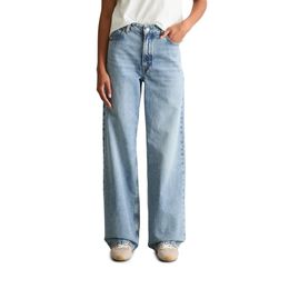 Marc O'Polo Damen Weite Jeans "aus leichter Bio-Baumwoll-Qualit&auml;t", blau, Gr. 29, MARC O'POLO DENIM, unifarben, Obermaterial: 100% Baumwolle, Jeans