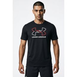 Under Armour Herren T-Shirt "UA GL FOUNDATION UPDATE SS", schwarz, Gr. XL, unifarben, Single Jersey, Obermaterial: 60% Baumwolle, 40% Polyester,