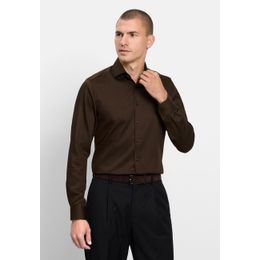 OLYMP Herren Businesshemd "OLYMP Level Five, Body Fit, Royal Kent", braun, Gr. 40, 100% Baumwolle, Hemden