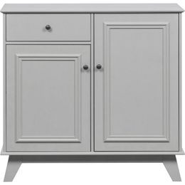Woood Sideboard &raquo;Lily FSC -Kiefernholz mit Metallkn&ouml;pfe, H 93 x B 98 x T 55 cm&laquo; Schutzlackierte Oberfl&auml;che, kombinierbar mit Lily-Serie, pfleigleicht 