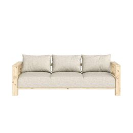 Karup Design Sofa &raquo;Bare Sofa, Schlafsofa mit Boxspring, 3-Sitzer, Couch, Bettfunktion&laquo; Boxspring-Matratze mit Sprungfedern, 3 R&uuml;ckenkissen, Made in Europe Bezug: 