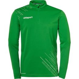 Uhlsport Herren Trainingspullover "1/4 ZIP TOP SCORE 26 1/4 ZIP TOP", gr&uuml;n, Gr. XL, Obermaterial: 100% Polyester Pol. recyc.., Pullover