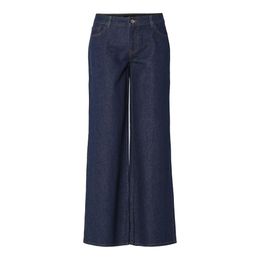 Pieces Wide Fit Jeans in Dark Blue Denim | Gr.: W25/L30