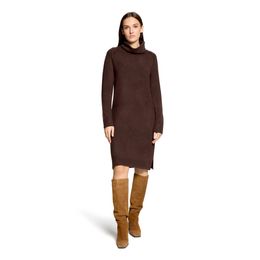 Cartoon Damen Strickkleid "Damen mit Turtle Neck", braun, Gr. 46, Obermaterial: 60% Polyacryl, 30% Polyamid, 8% Wolle, 2% Elasthan, Kleider
