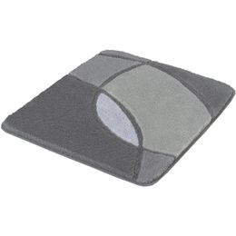 Kleine Wolke Badematte &raquo;Kent, Badvorleger, Badezimmer Teppich&laquo; H&ouml;he 20 mm rutschhemmend beschichtet fu&szlig;bodenheizungsgeeignet Badteppich, modernes Design, Hoch-Tief