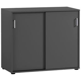 Welltime Aktenschrank &raquo;Baku&laquo; Solide Verarbeitung - Dieses Produkt ist in Deutschland gefertigt grau FSC -zertifizierter Holzwerkstoff anthrazit, B/H/T
